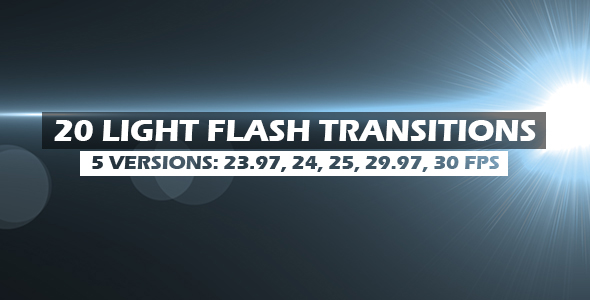 Light Flash Transition 20 Pack, Motion Graphics | VideoHive